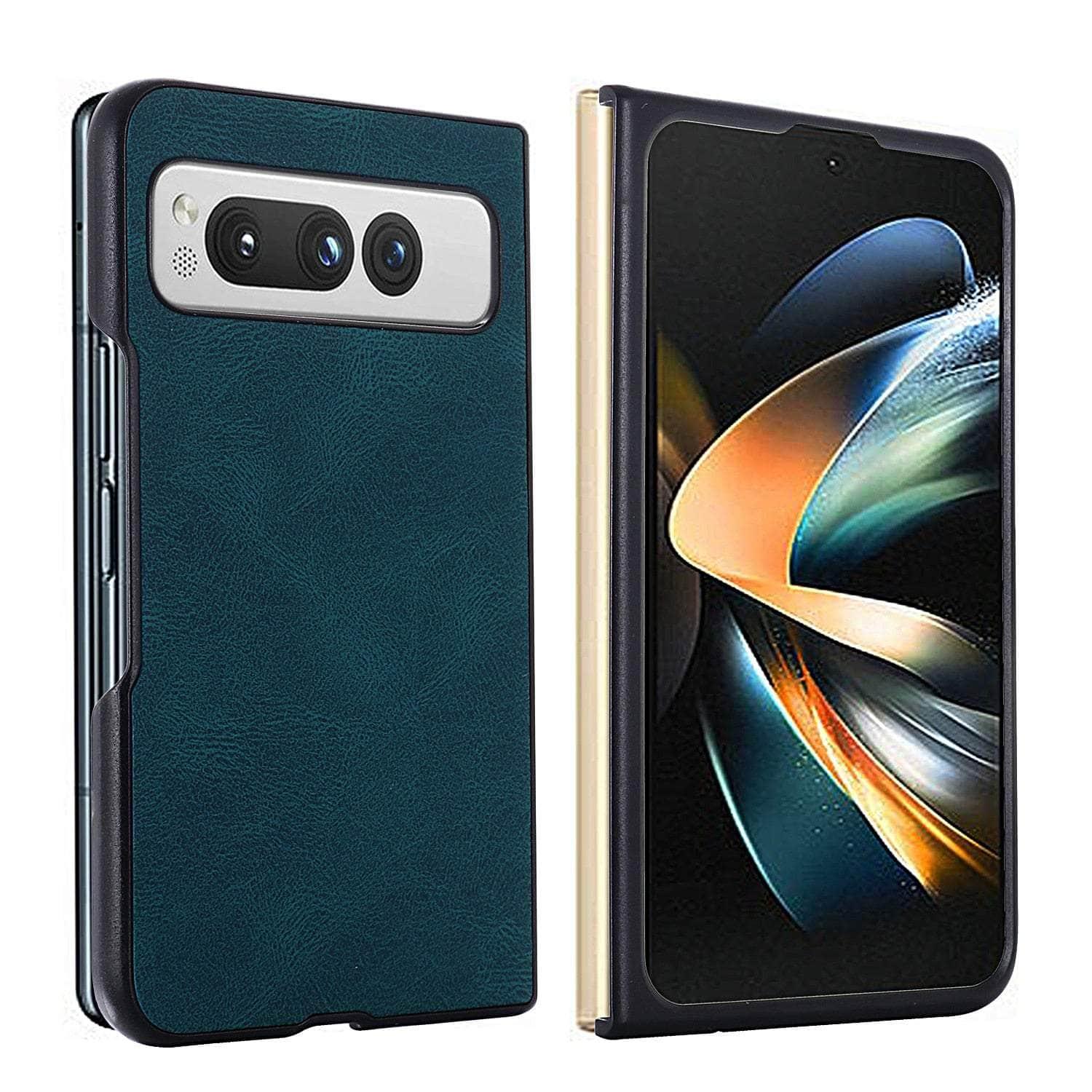 Luxury Google Pixel Fold 1 Vegan Leather Case